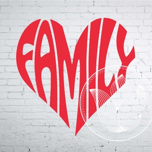 Family Word Art Family Svg Dxf Eps Png Jpg Family Logo - Etsy Canada