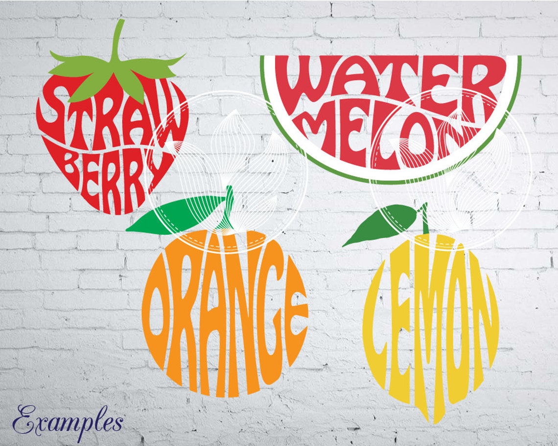 Custom Digital Word Art Svg Cutting File in the Shape You | Etsy