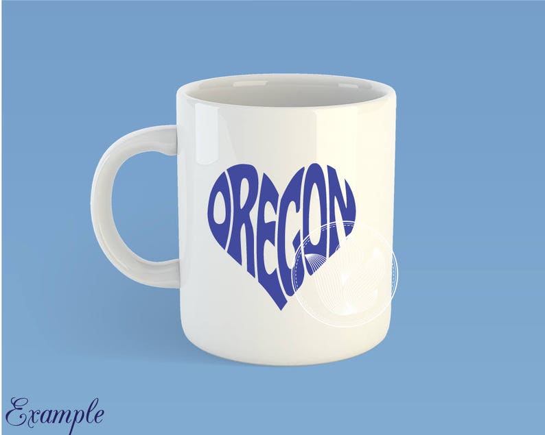 Oregon Word Art Oregon Svg Dxf Eps Png Jpg Oregon Logo - Etsy
