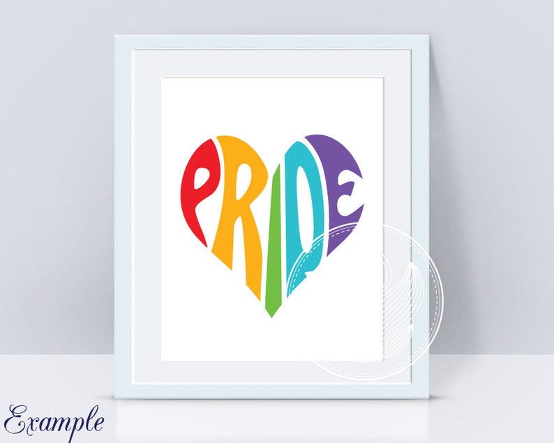 Pride Word Art Pride Svg Dxf Eps Png Jpg Pride Logo Design | Etsy