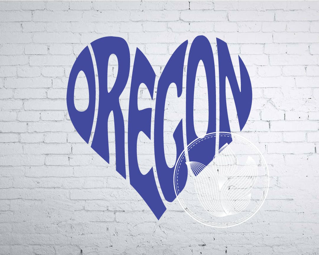 Oregon Word Art Oregon Svg Dxf Eps Png Jpg Oregon Logo - Etsy