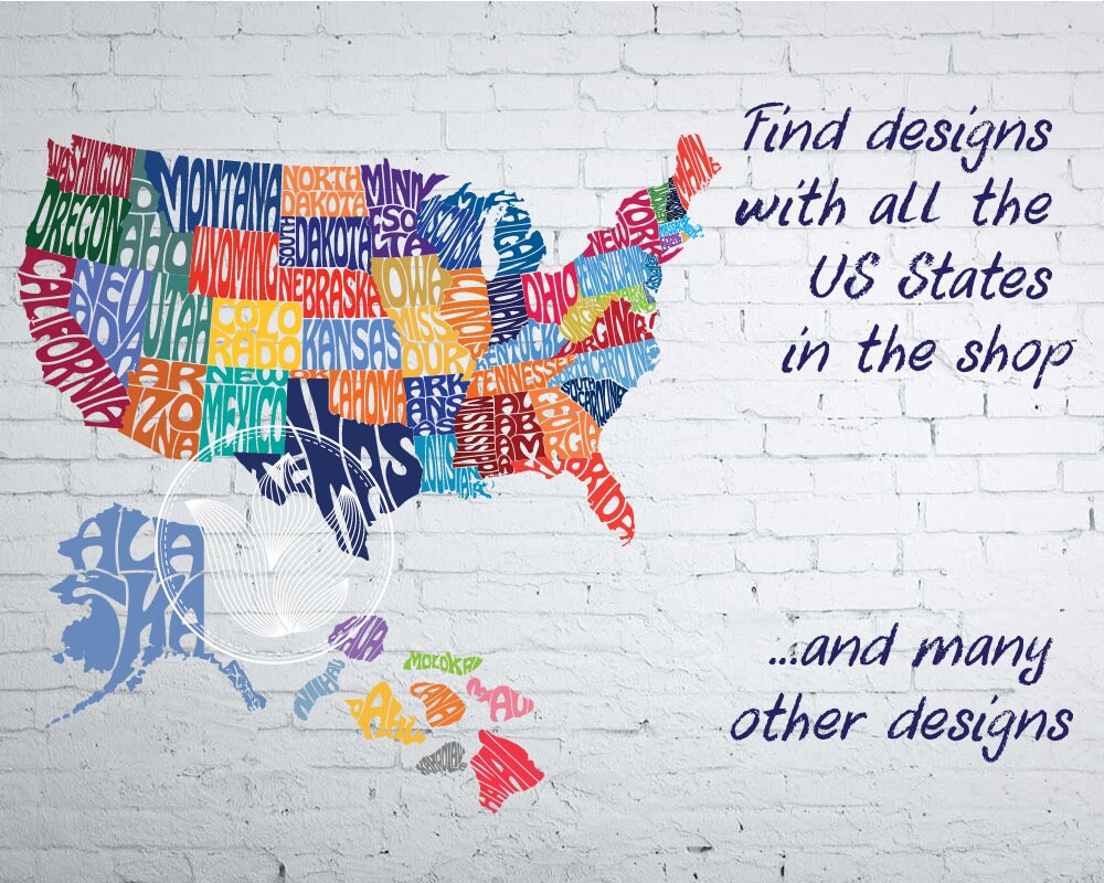 Maui Word Art Svg Dxf Eps Png Jpg T-shirt Typography Overlay | Etsy