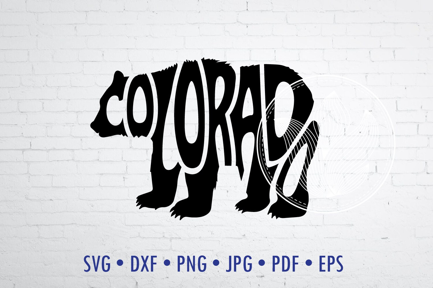 Colorado Bear Word Art Svg Dxf Eps Png Jpg Bear Shape - Etsy