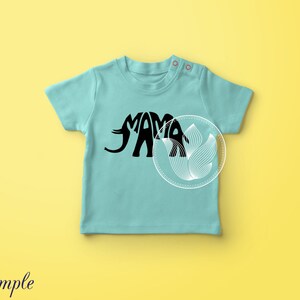 Mama Elephant Word Art, Mama Elephant Eps, Png, Svg, Dxf, Elephant Word ...