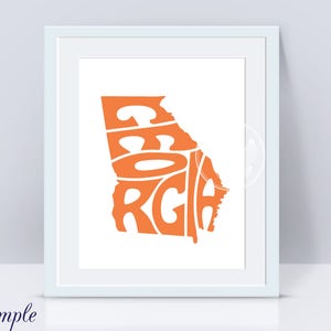 Georgia Word Art Svg Dxf Eps Png Jpg Logo Design Word in - Etsy