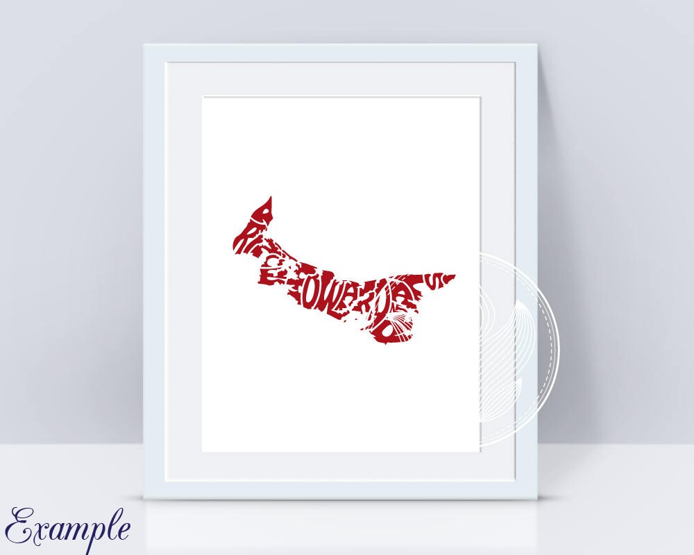 Prince Edward Island Word Art PEI Svg Dxf Eps Png Jpg PEI | Etsy