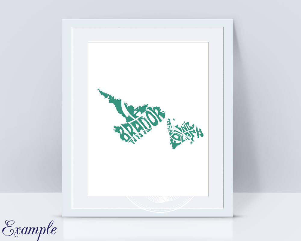 Newfoundland and Labrador Word Art Svg Dxf Eps Png Jpg | Etsy