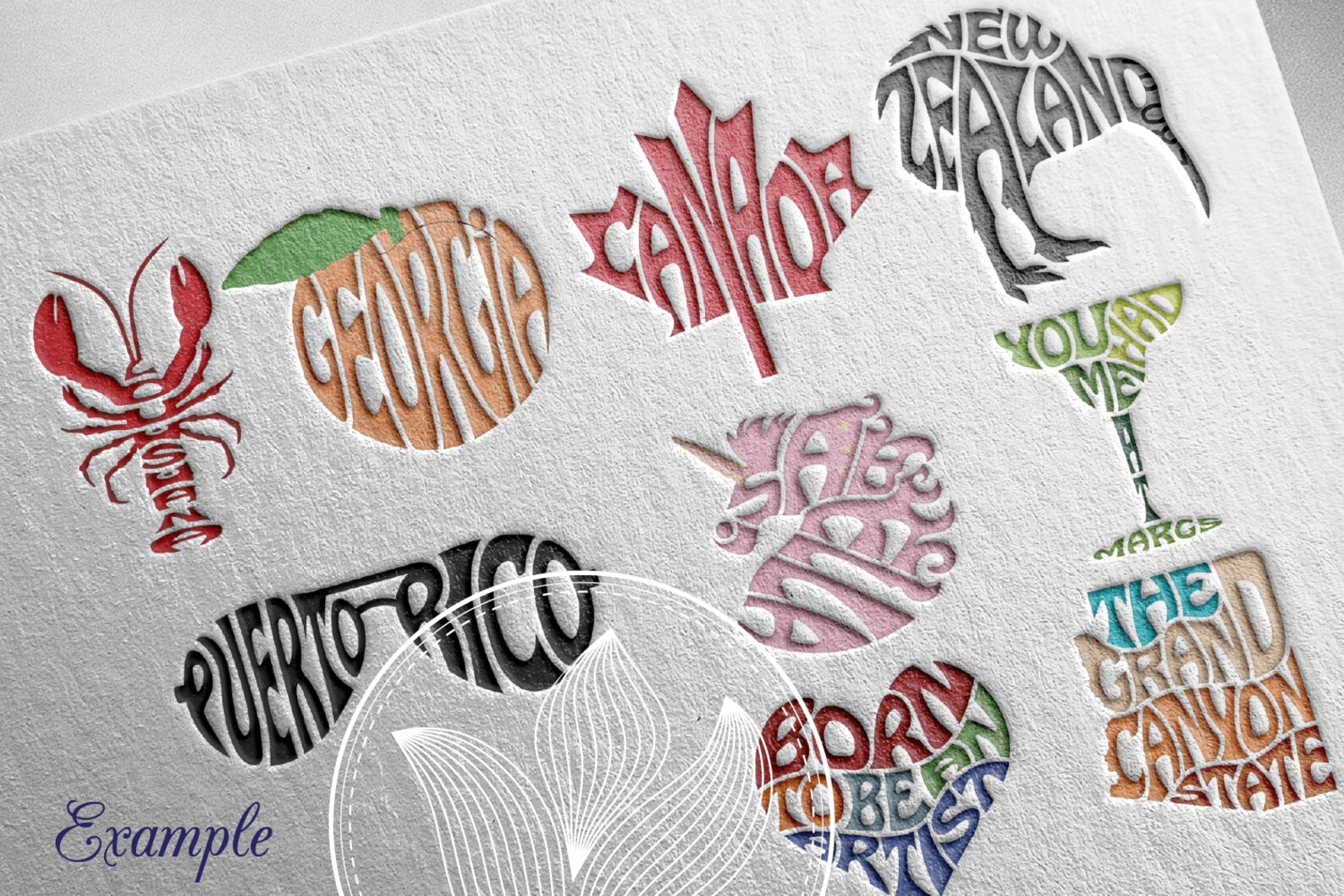 Custom Digital Word Art Svg Cutting File in the Shape You | Etsy