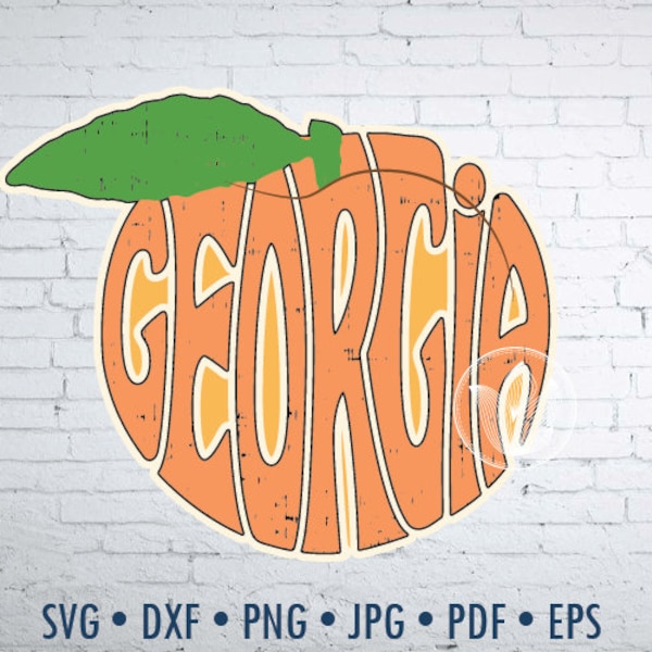 Georgia Peach Svg - Etsy