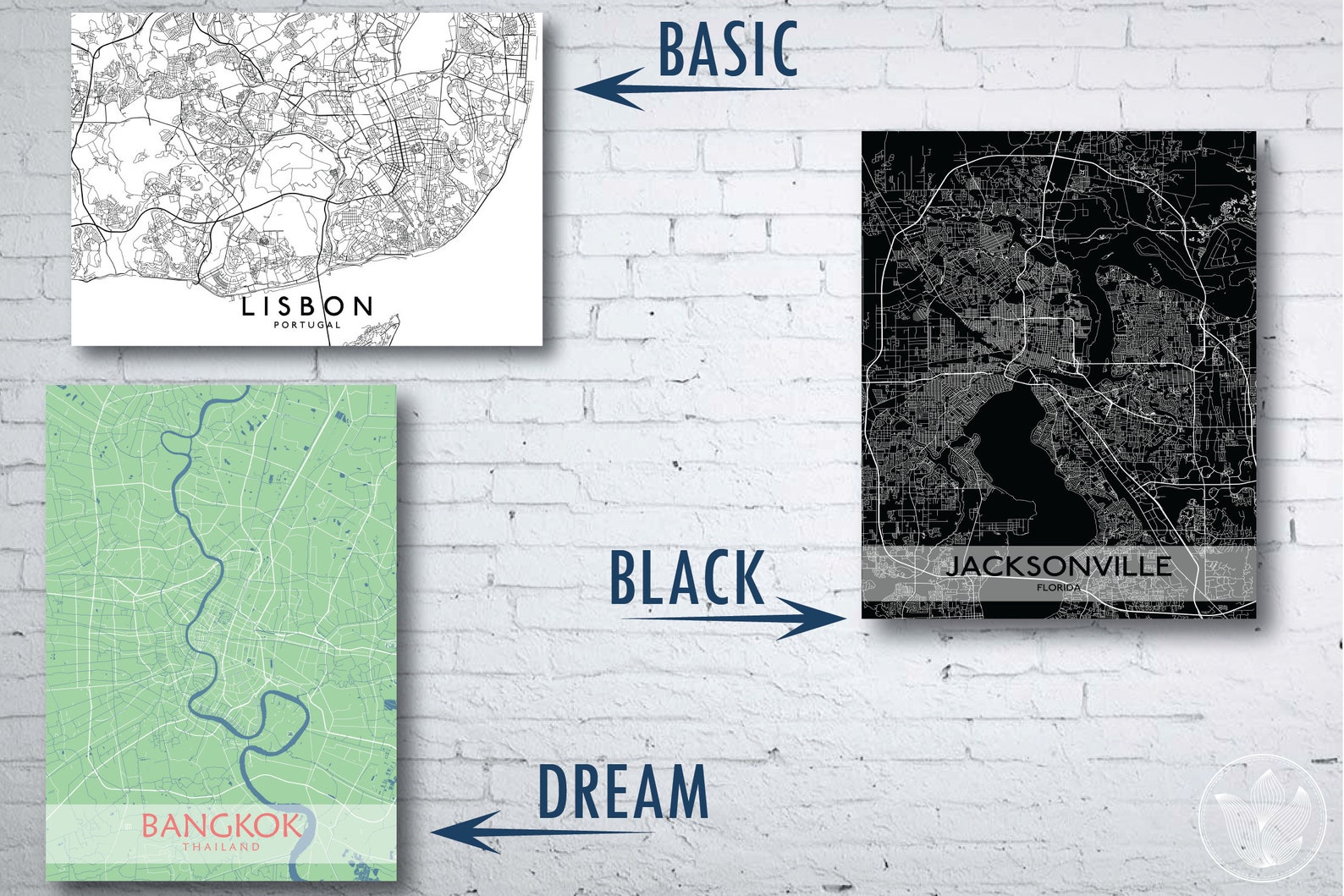 I Will Make a Custom Digital City Map Jpg Illustration to | Etsy