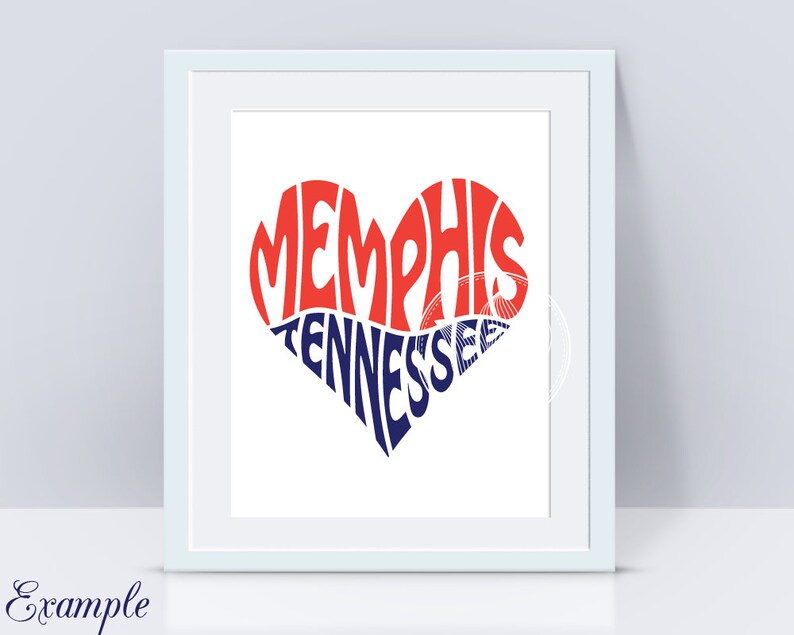 Memphis Tennessee Word Art Memphis Tennessee Svg Dxf Eps Png | Etsy