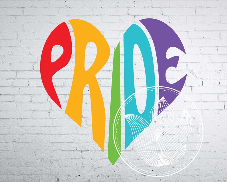 Pride Word Art Pride Svg Dxf Eps Png Jpg Pride Logo Design | Etsy