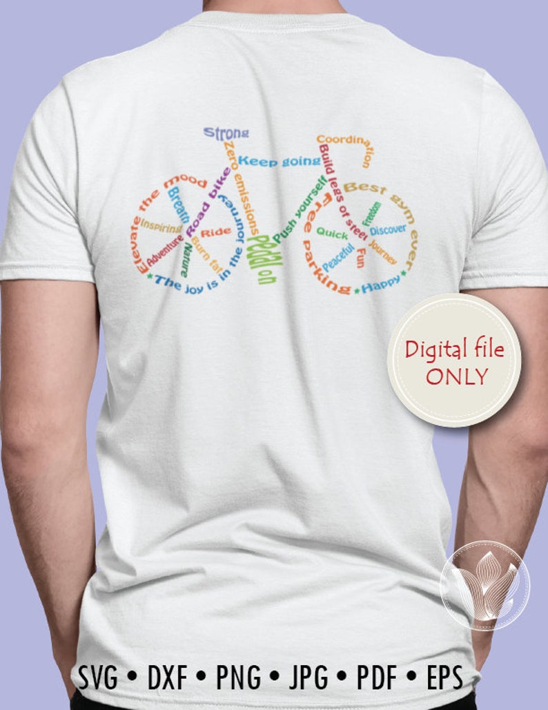 Bicycle Svg Cut File Road Bike Lettering Design | Etsy