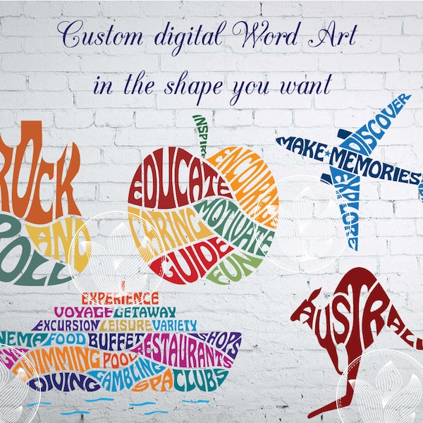 Word Art Words - Etsy