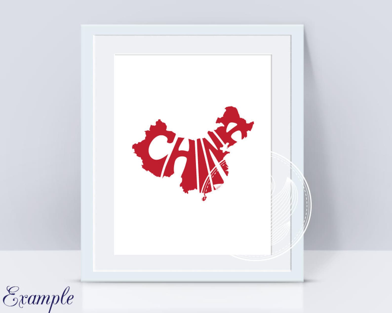 China Word Art in Map Shape Svg Dxf Eps Png Jpg Cut File - Etsy Canada