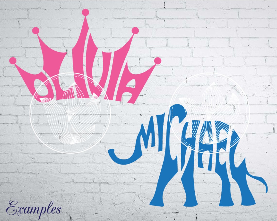 Custom Digital Word Art Svg Cutting File in the Shape You | Etsy