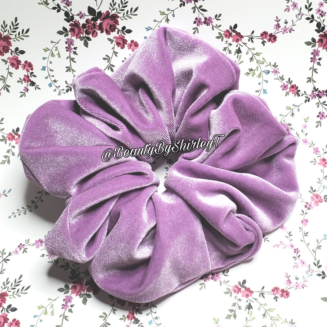 Ms. Lily - Mega XXL Scrunchie Lavender Lily Velvet Extra Big Scruchie ...