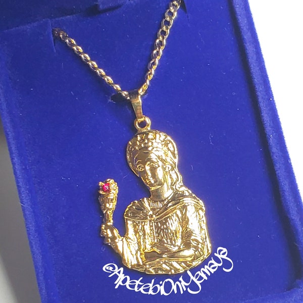 Gold Santa Barbara Necklace - Etsy