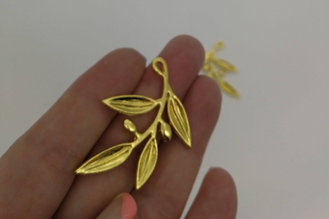 Olive Branch Charms 20-300 Wedding Charms Traditional Greek Gouri Good ...