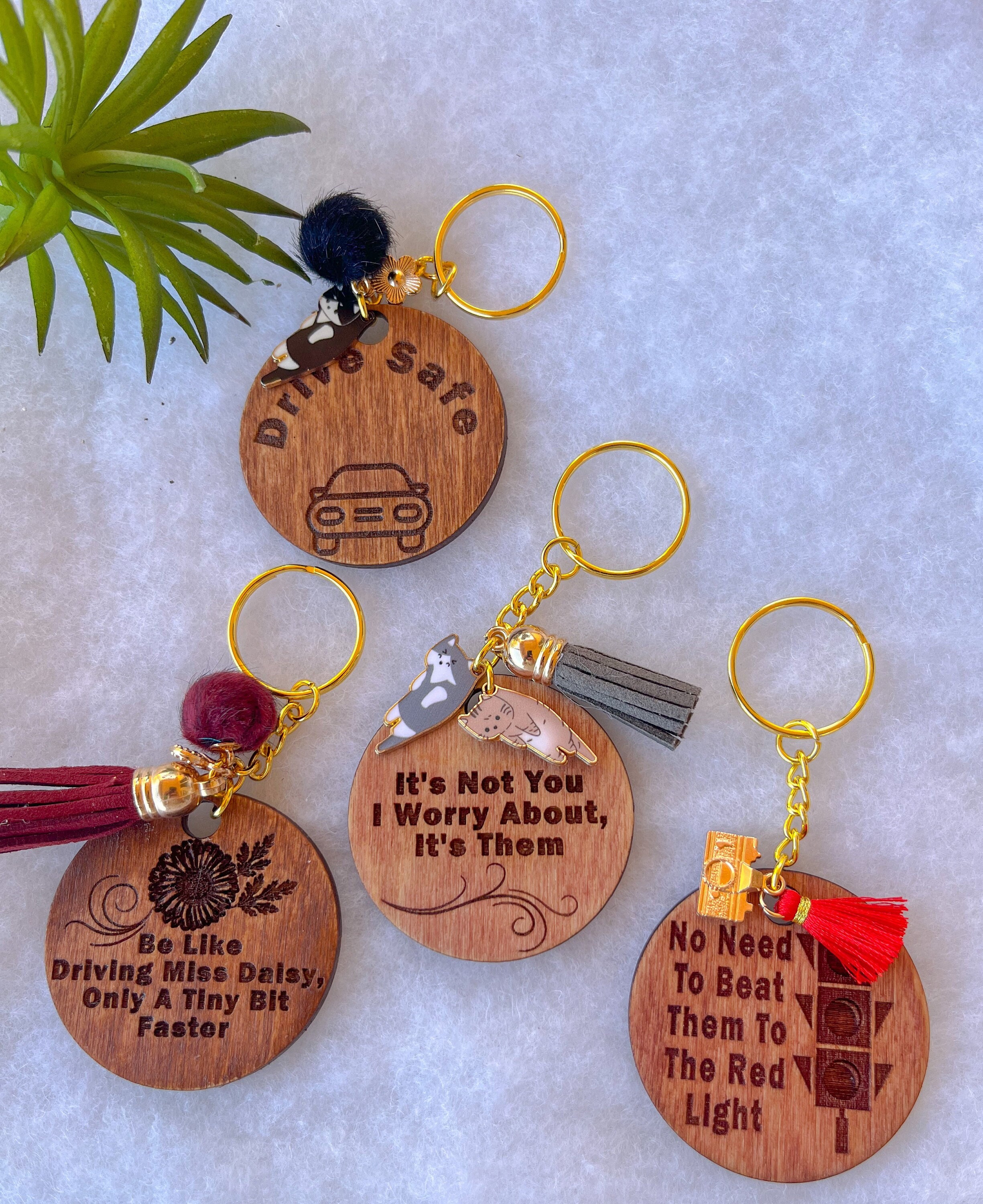 2” Round Drive Safe Keychain Themed Set - Etsy