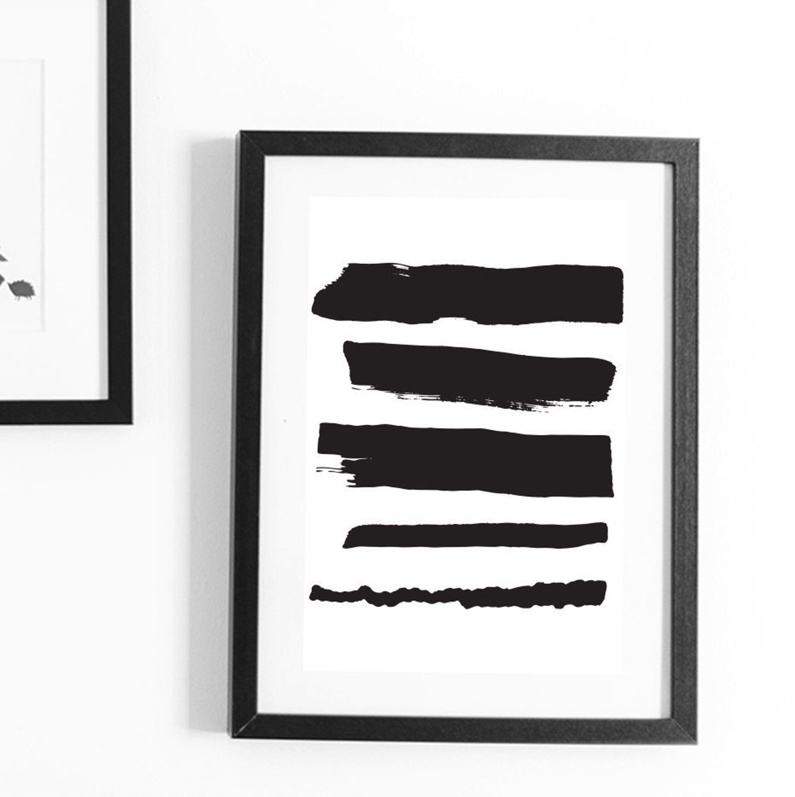 Brush Stroke Print, Brush Strokes Art, Minimalist Art, Minimalist ...