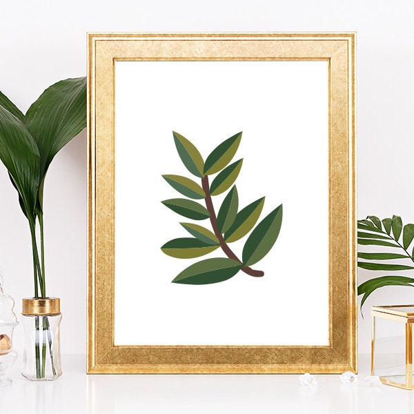 Leaf Print - Etsy