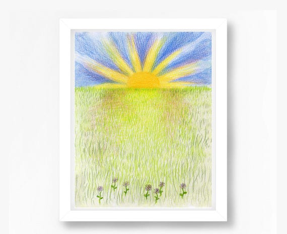 Sunrise Drawing For Kids Realistic