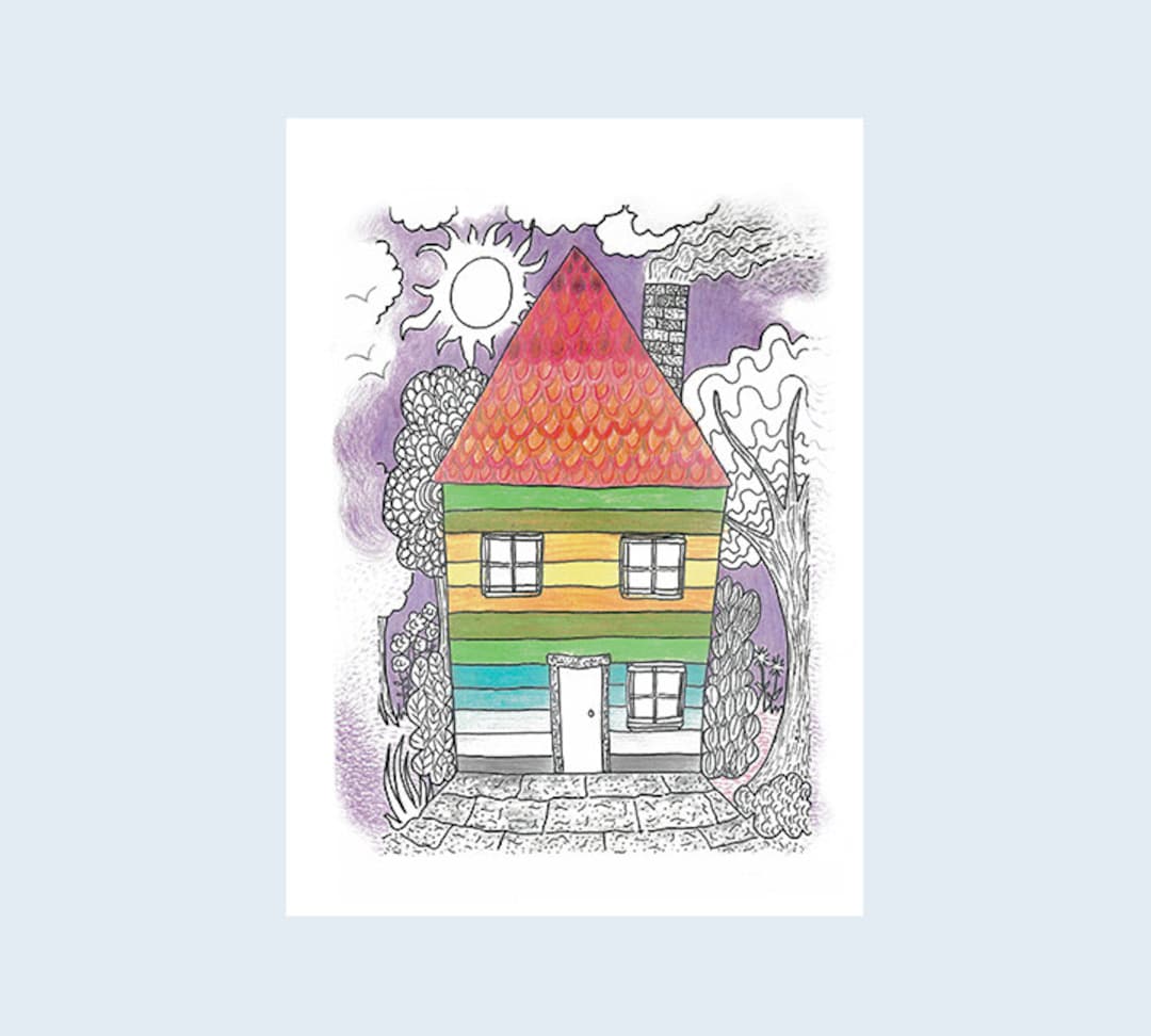 House Design Card - Set of 2 - Etsy
