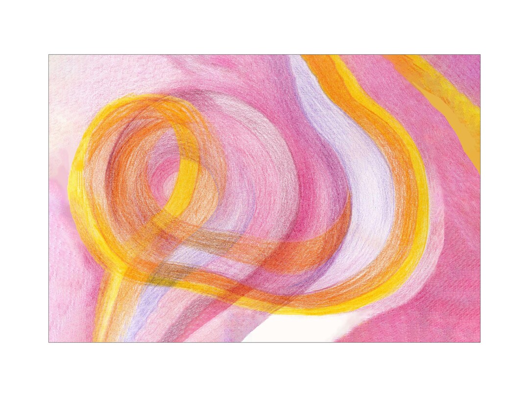 Framed Abstract Art Print-- "loop De Loop" - Etsy