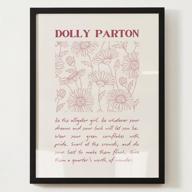 Dolly Parton Print - Etsy UK