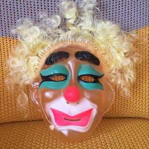 Vintage clown mask | Etsy