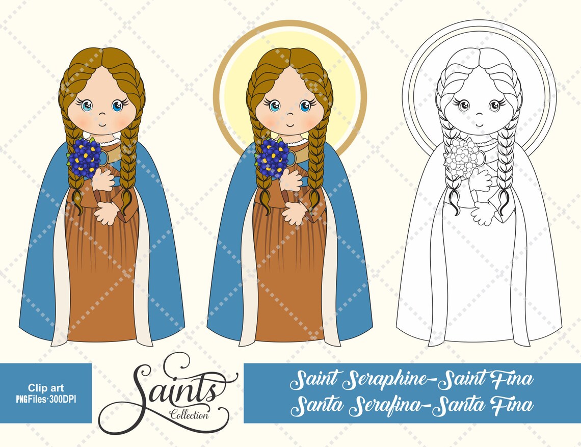 Saint Seraphina Santa Fina Catholic Saint Religious Saint | Etsy