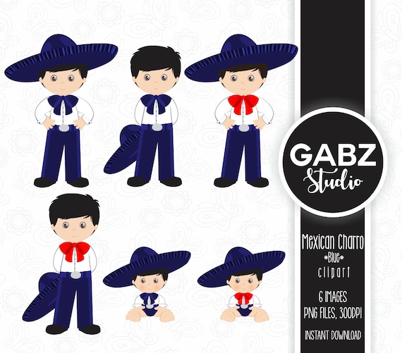 Charro Mexicano Charro Bebé Color Azul Folclore Mexicano | Etsy