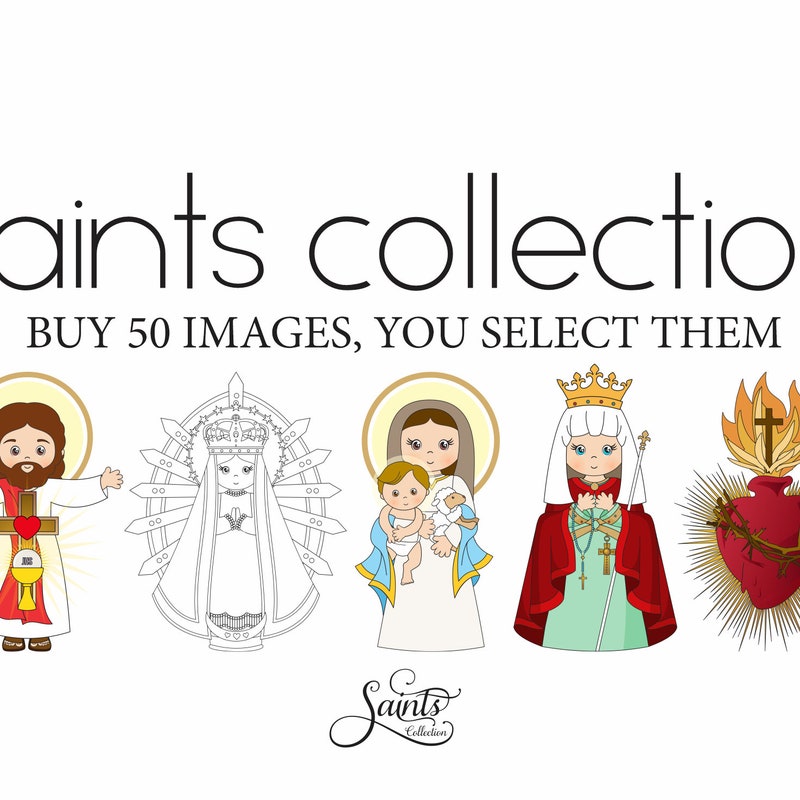 Catholic Saints Clipart - Etsy