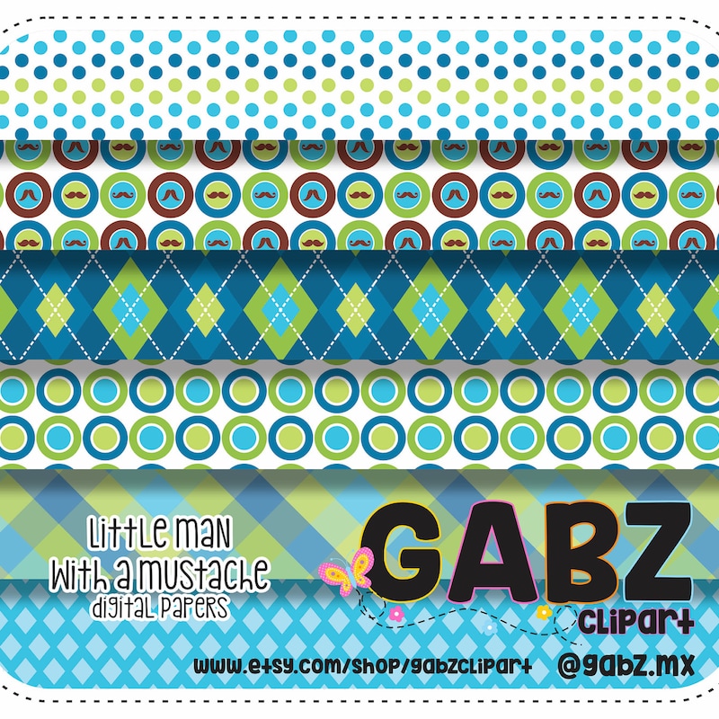 Mustache Papers - Etsy