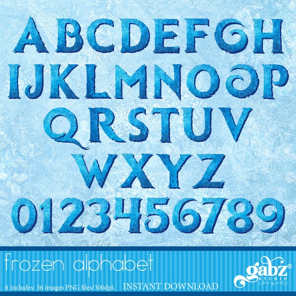 Frozen Alphabet - Etsy