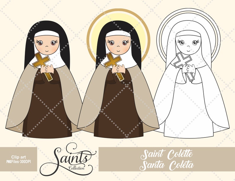 Saint Colette Santa Coleta Santo Católico Religioso Saint - Etsy