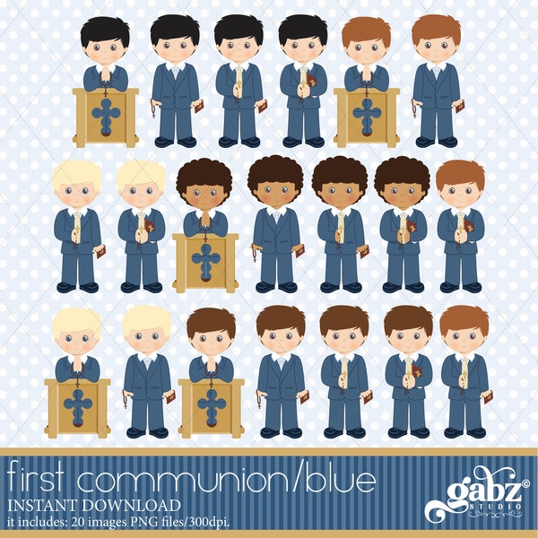 Boys Confirmation Clipart - Etsy