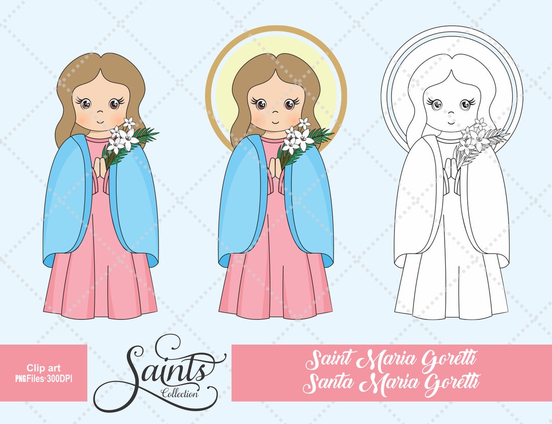 Saint Maria Goretti, Communion, Saint Clipart, Holy Woman, Catholic ...