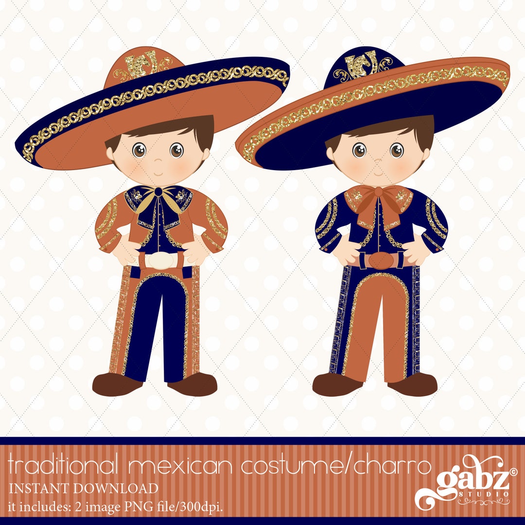 Charros Couples Clip Art