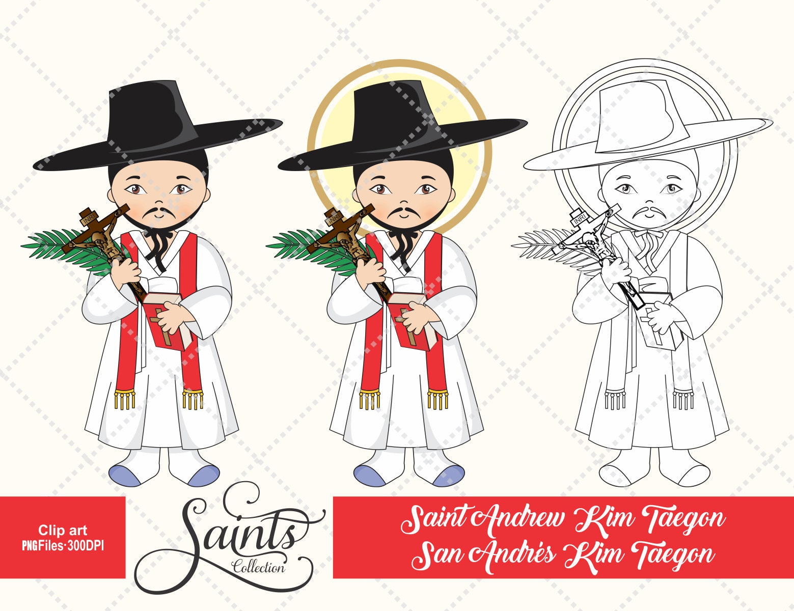 Saint Andrew Kim Taegon San Andrés Kim Taegon Catholic | Etsy