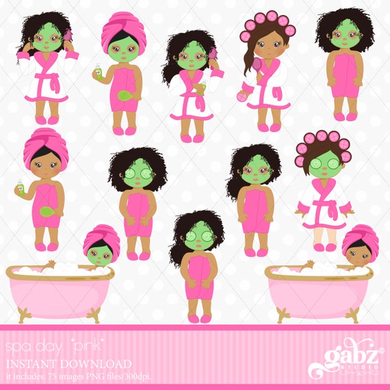 Day Spa Girl Clip Art