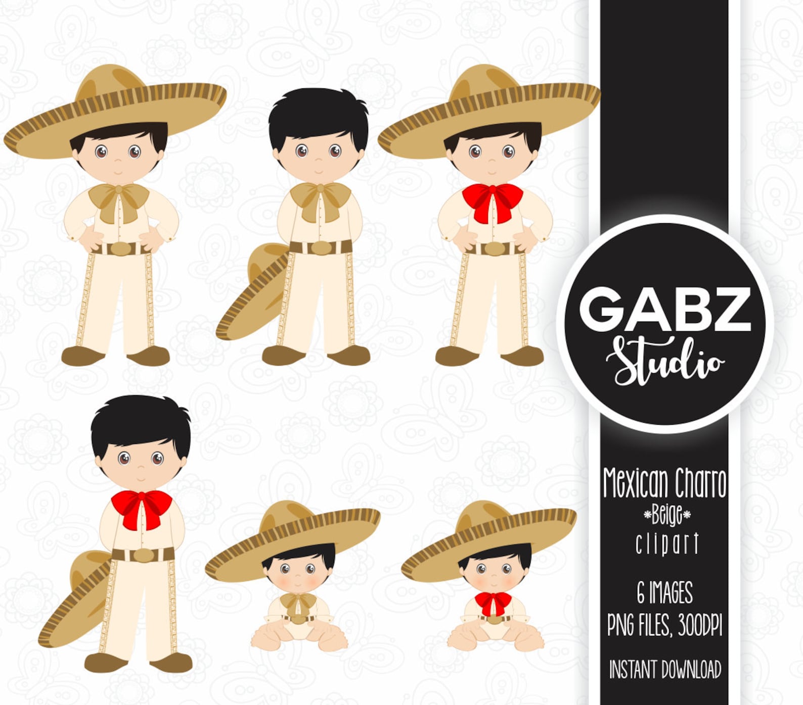 Charro Mexicano Baby Charro Color Beige Folclore Mexicano | Etsy