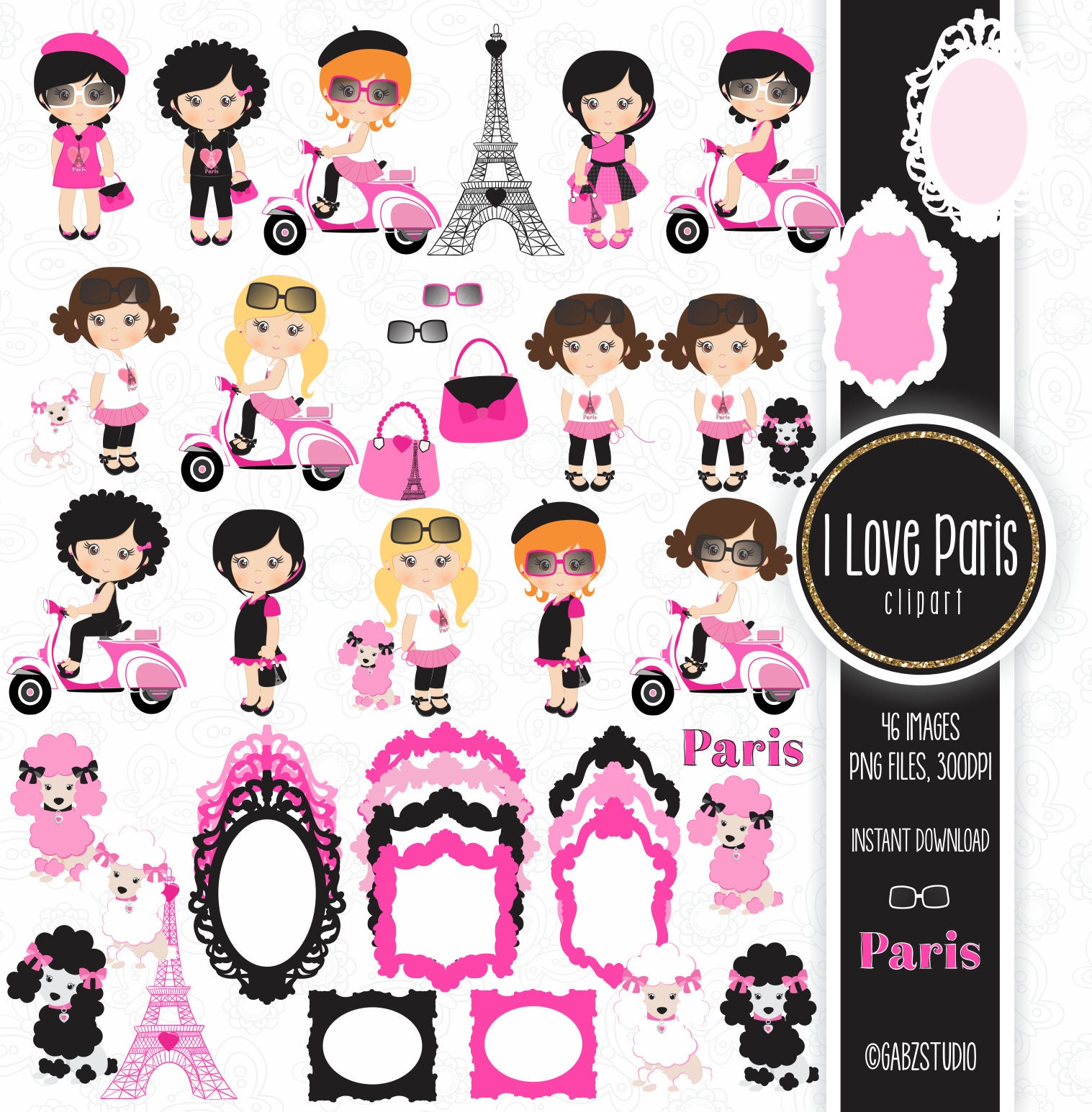 Love Paris Clipart