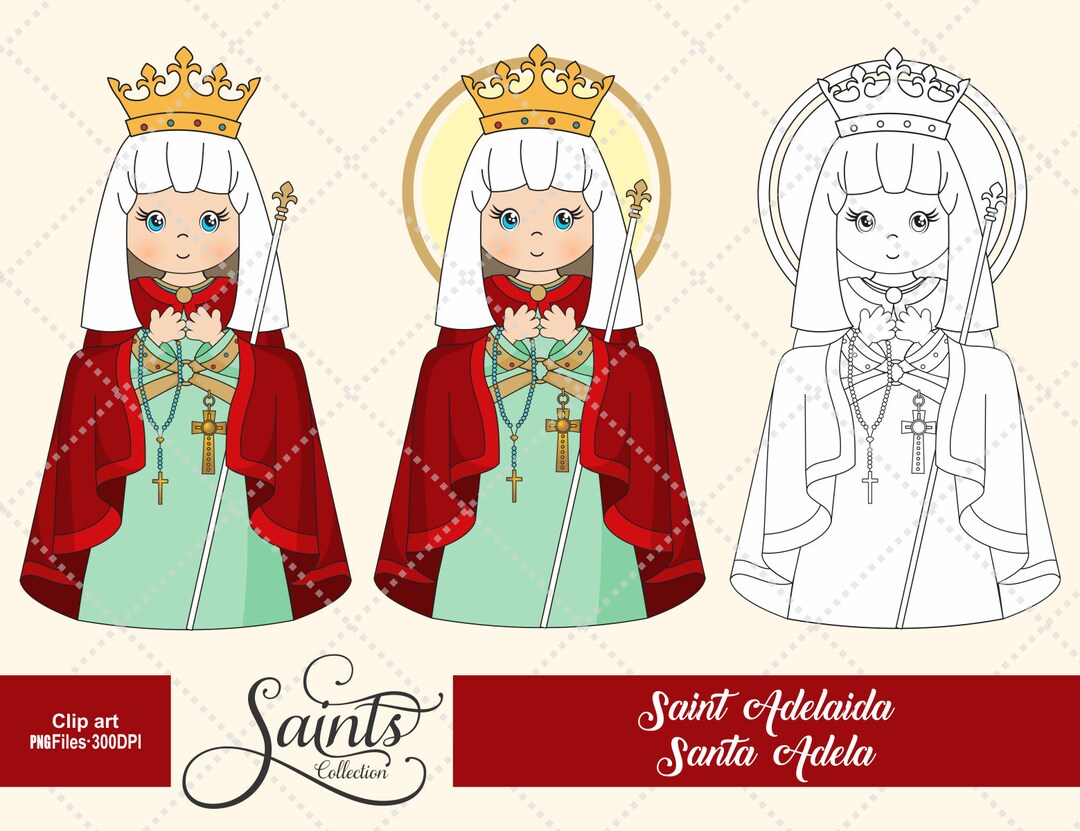 Saint Adelaida, Santa Adela, Catholic Saint, Religious, Saint Clipart ...