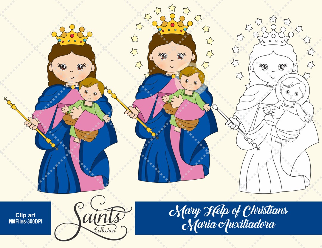 Mary Help of Christians, Maria Auxiliadora, Catholic Saint, Religious ...