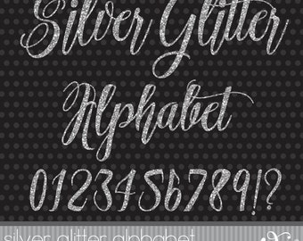Glitter Alphabet Clip Art - Etsy