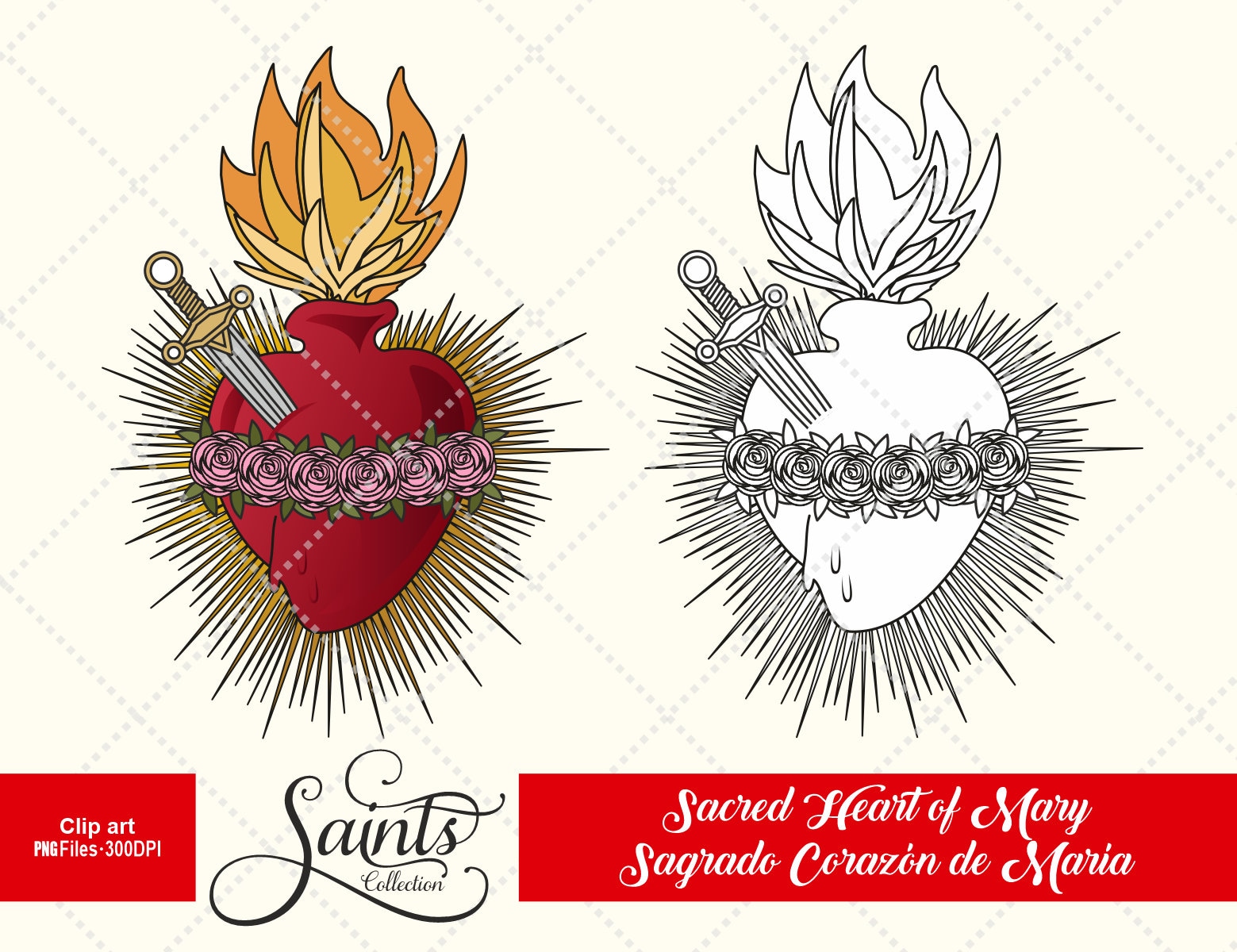 Immaculate Heart Of Mary Clipart