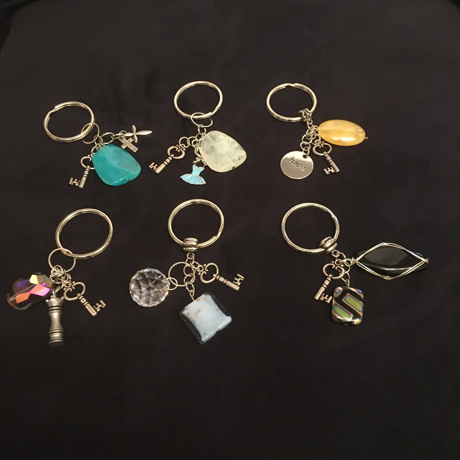 Handmade Key Chains Key Rings Art Deco Unique Modern | Etsy