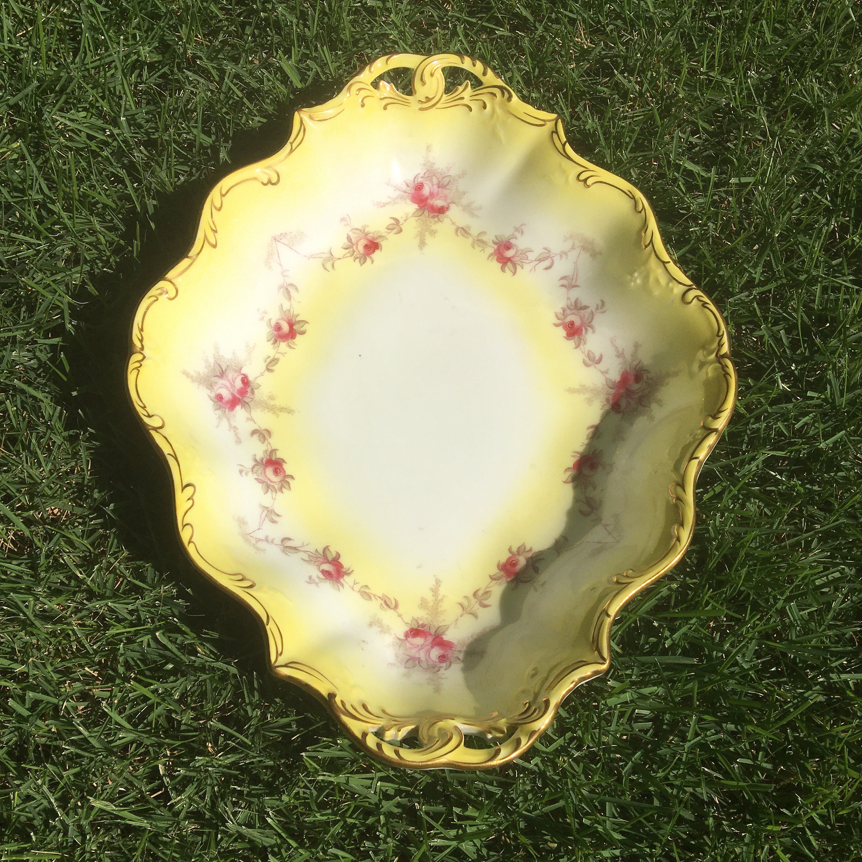 Vintage 1930's Cauldon Ware Brown Westhead Moore & Co. Serving Dish ...